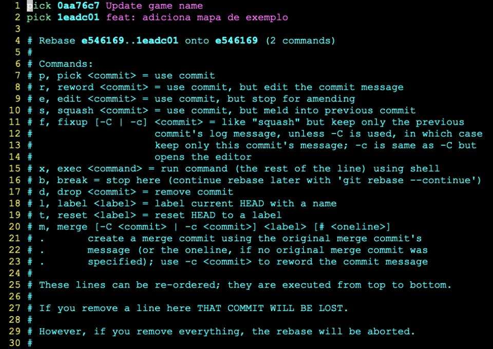GIT: Como renomear mensagens de commit em um repositório - codamos.com.br